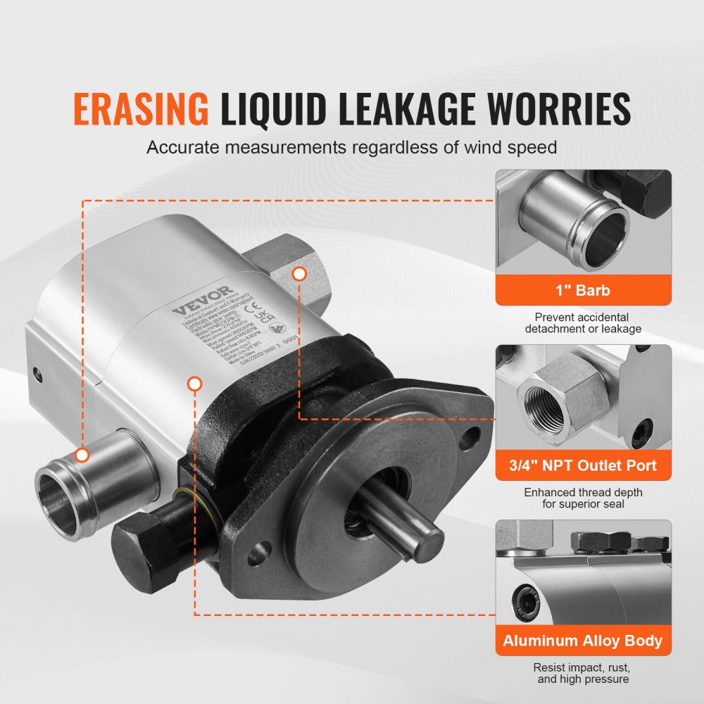 VEVOR Hydraulic Wood Log Splitter Pump Kit, 22GPM, 2 Stage 4000PSI ...