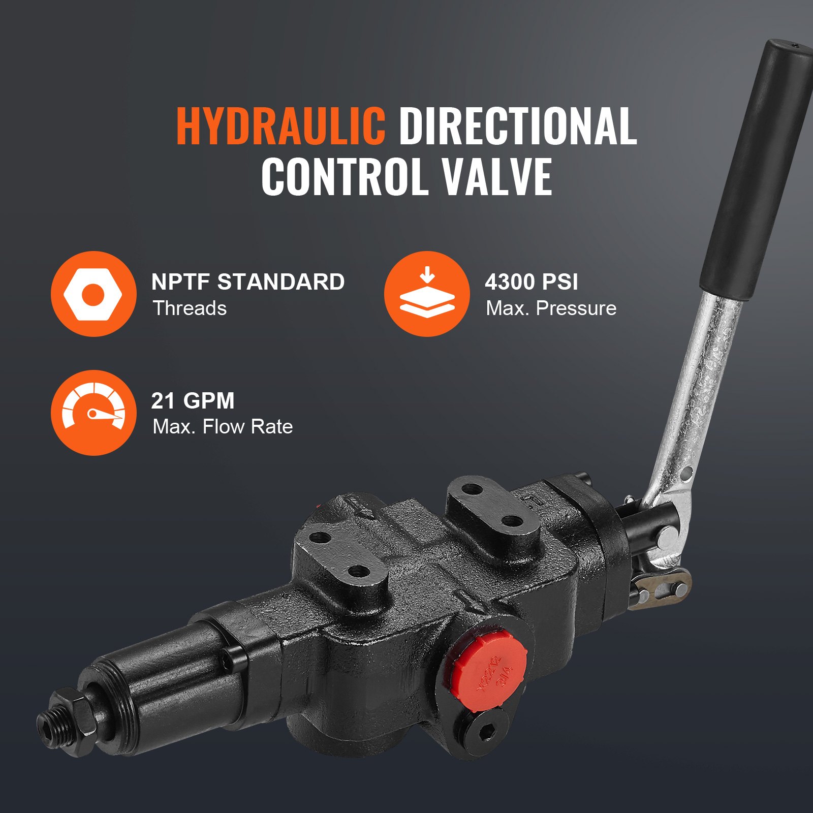 VEVOR Hydraulic Wood Log Splitter Pump Kit, 22GPM, 2 Stage 4000PSI ...