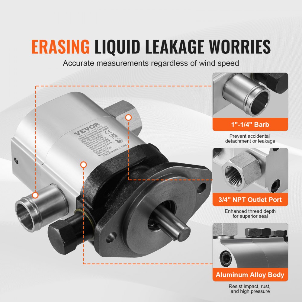 VEVOR Hydraulic Log Splitter Pump, 22GPM, 2 Stage 4000PSI Wood Log ...