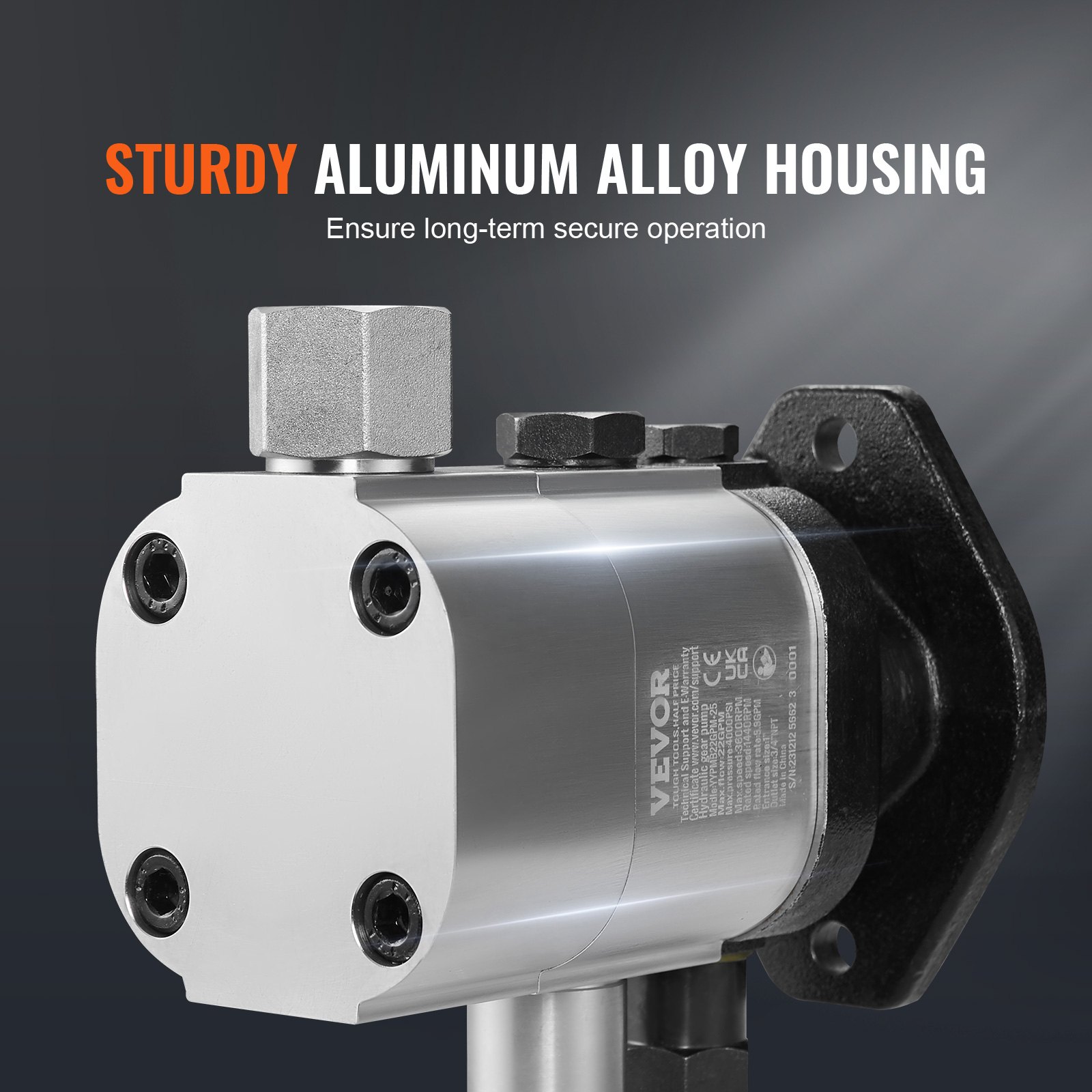 VEVOR Hydraulic Log Splitter Pump, 22GPM, 2 Stage 4000PSI Wood Log ...