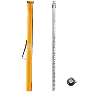 VEVOR Aluminum Grade Rod, 16-Feet/10ths 4 Sections Telescopic Measuring ...