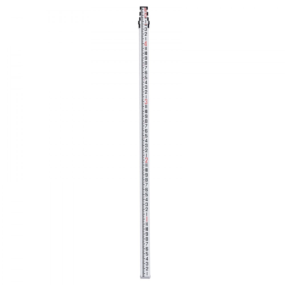 VEVOR Aluminum Grade Rod, 16-Feet/8ths 4 Sections Telescopic Measuring ...