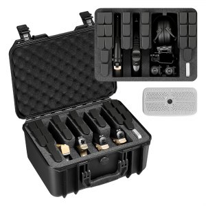 VEVOR Hard Pistol Case, Heavy Duty Hard Gun Case with XPE Foam Lining ...