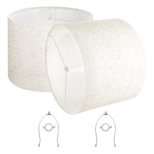 VEVOR Drum Lamp Shade 2 Set, 16 in Top x 16 in Bottom x 12 in High ...