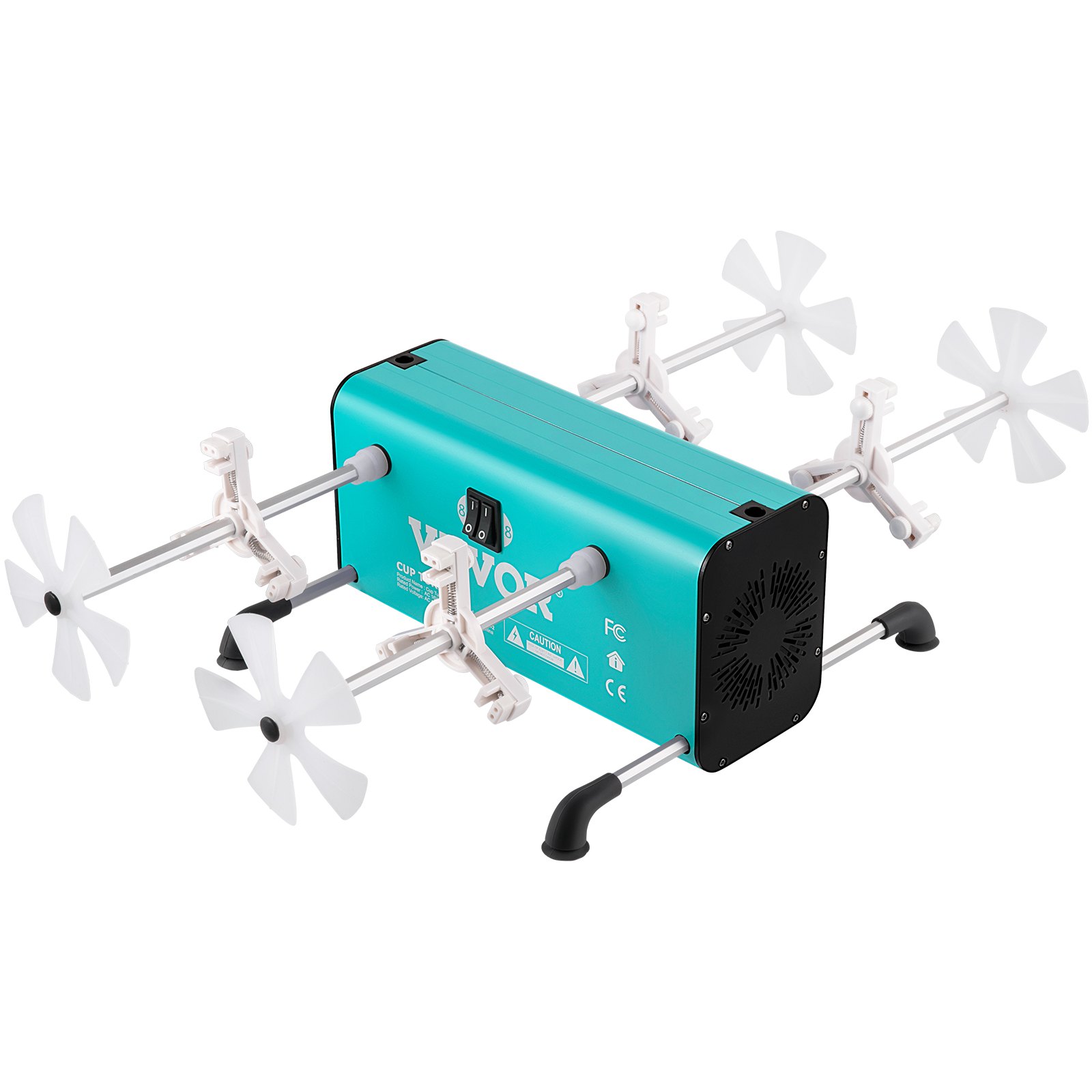VEVOR 4 Cup Turner, 2 Speeds Multiple Tumbler Spinner Rotator Machine ...