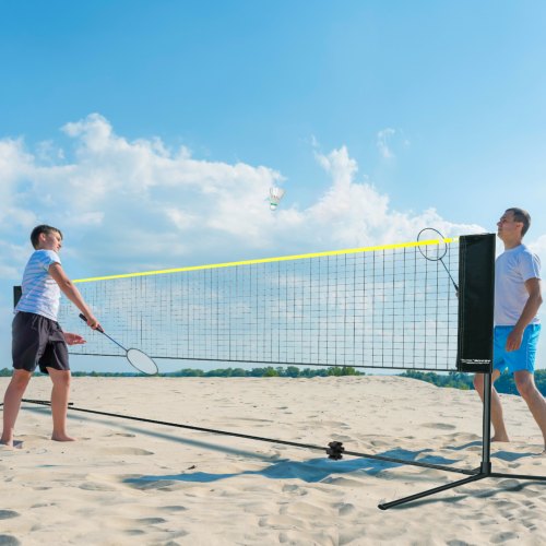 VEVOR Badminton Net, Height Adjustable Volleyball Net, 20ft Wide ...