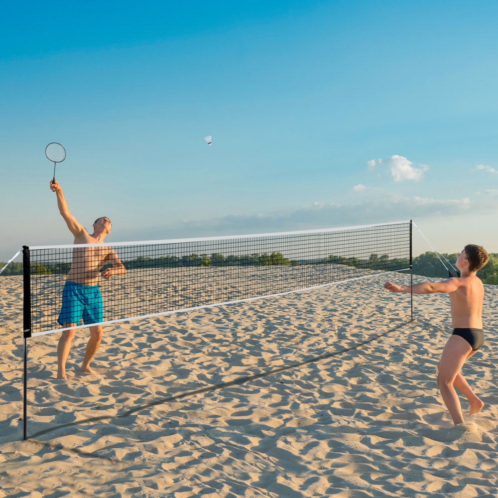 VEVOR Badminton Net Set, Outdoor Backyard Beach Park Badminton Net ...
