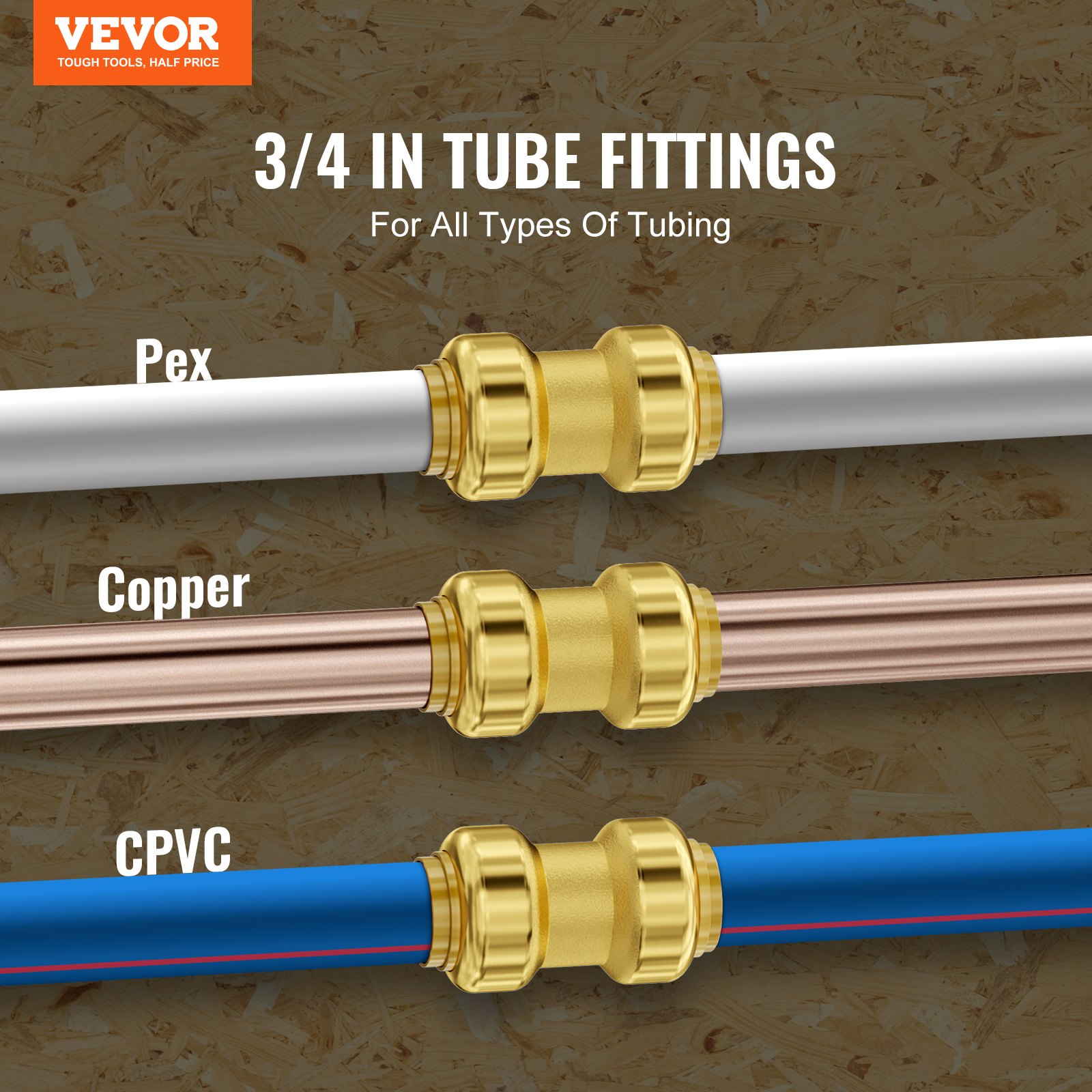 VEVOR CPVC Pipe Fittings — CPVC, PEX & Copper Connectors