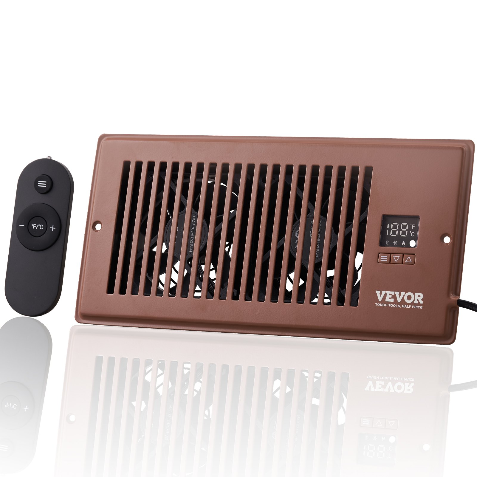 VEVOR Register Booster Fan, Quiet Vent Booster Fan Fits 4” x 10 ...