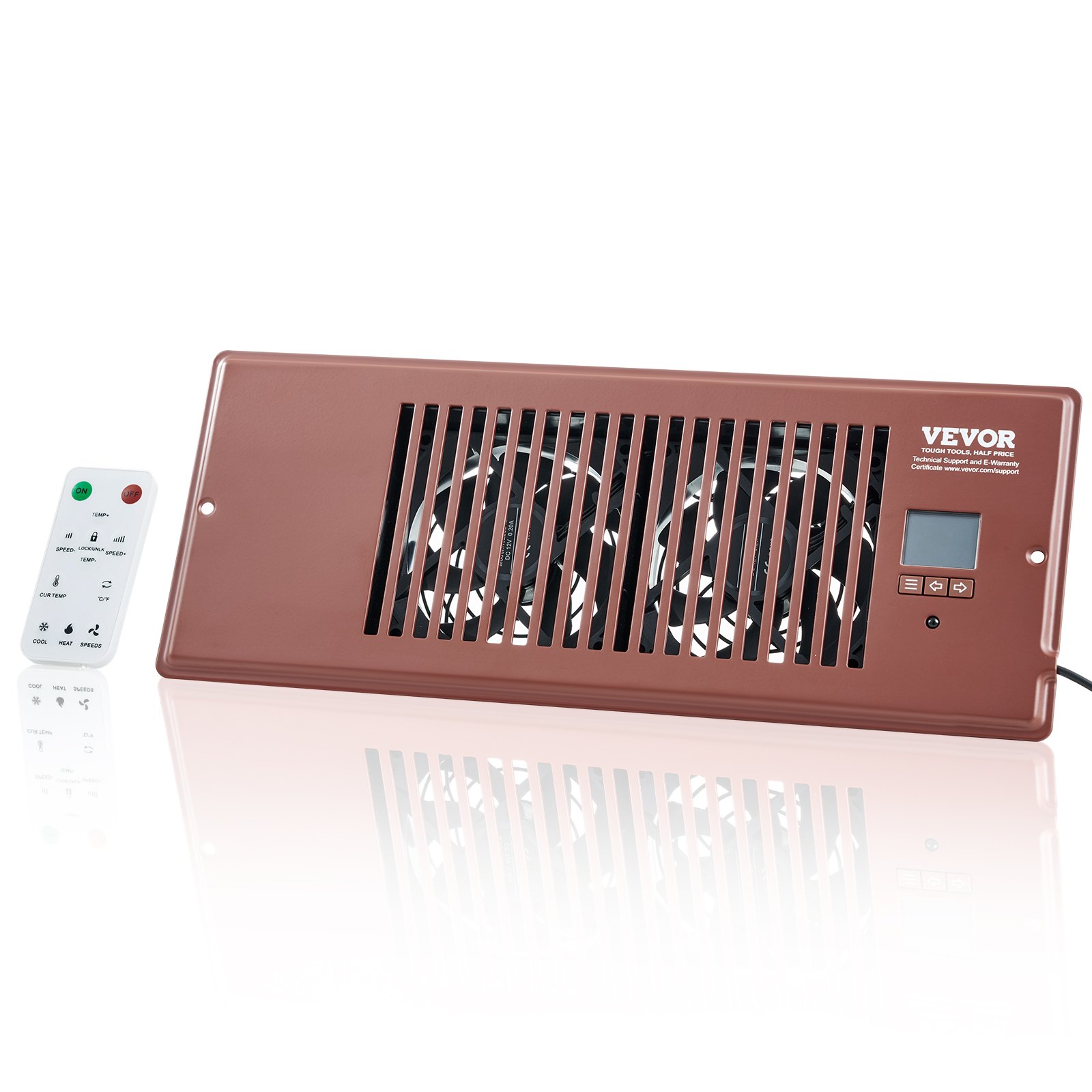 VEVOR Register Booster Fan, Quiet Vent Booster Fan Fits 4” x 12 ...