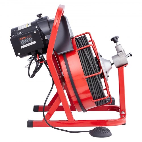 VEVOR Drain Cleaner Machine Electric Drain Auger 50FT x 3/10 In Auto ...