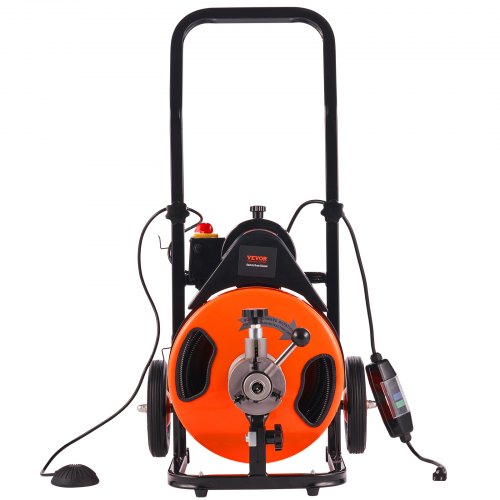 VEVOR Drain Cleaner Machine 75 FT X 1/2 Inch, Sewer Snake Machine Auto ...