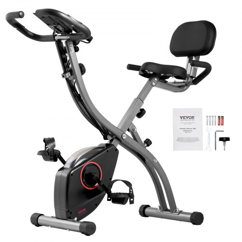 VEVOR Folding Exercise Bike Fitness Stationary Bike Upright Indoor ...