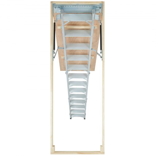 VEVOR Attic Ladder Foldable, 350-pound Capacity, 22.5" x 63", Multi ...