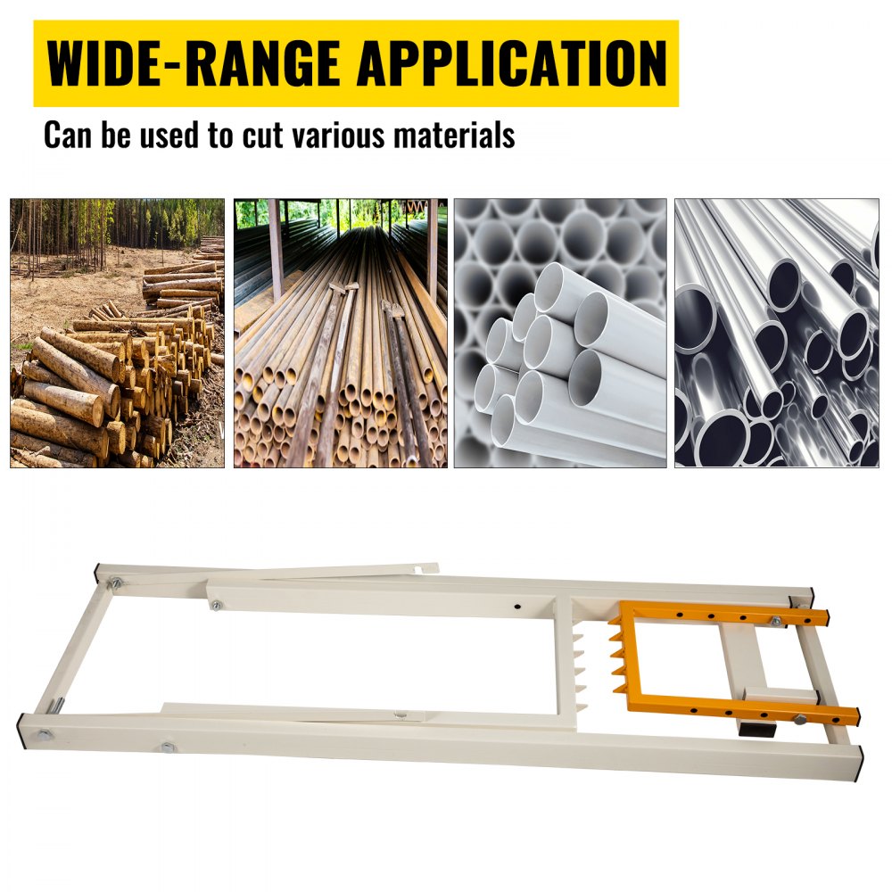 VEVOR Logging Saw Horse Durable Steel Log Sawhorse, Foldable Log ...