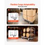VEVOR Platform Truck, 2650 lbs Capacity, Heavy Duty Flatbed Cart Dolly ...