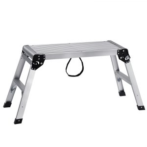VEVOR Folding Work Platform, 330 lbs Load Capacity, Aluminum Drywall ...