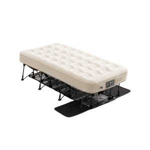 VEVOR Air Mattress with Frame & Built-in Pump 1 Person Inflatable ...
