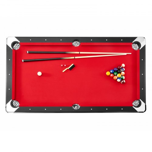 VEVOR Billiards Table, 6.3 ft Pool Table, Portable Foldable Space ...