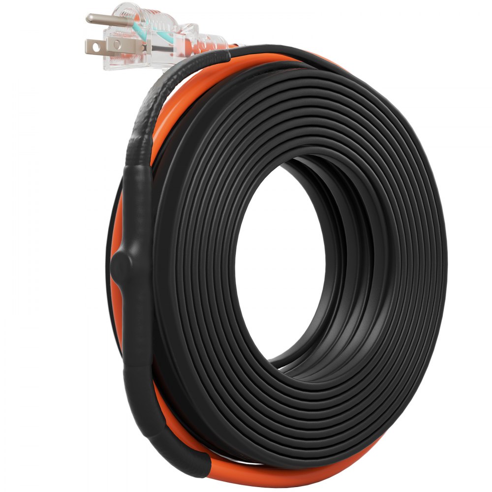 VEVOR Self-Regulating Pipe Heating Cable, 40FT 5W/FT Heat Tape for ...