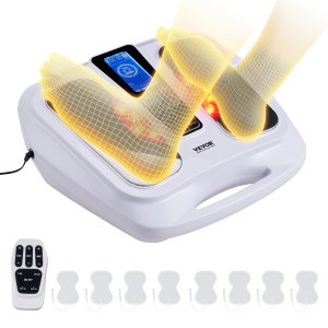 VEVOR Foot Circulation Stimulator with Heat EMS & TENS Foot Neuropathy ...