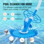 VEVOR Automatic Suction Pool Cleaner, Low Noise Pool Vacuum Cleaner ...