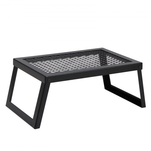VEVOR Folding Campfire Grill, Heavy Duty Steel Mesh Grate, 18" Portable ...