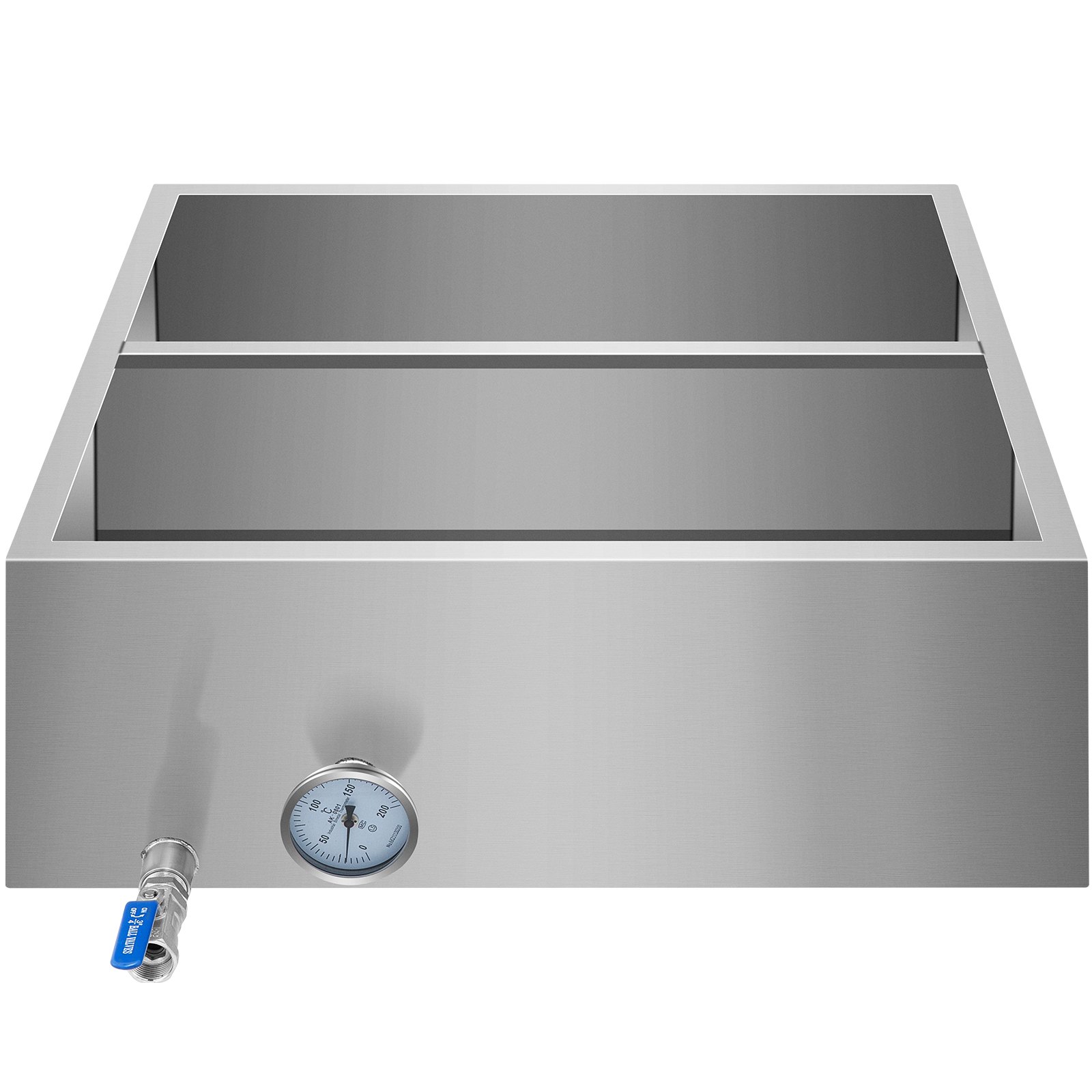 2'x2' Flow Divided Maple Syrup Pan w/Valve, Therm, Plugs. Evaporator ...