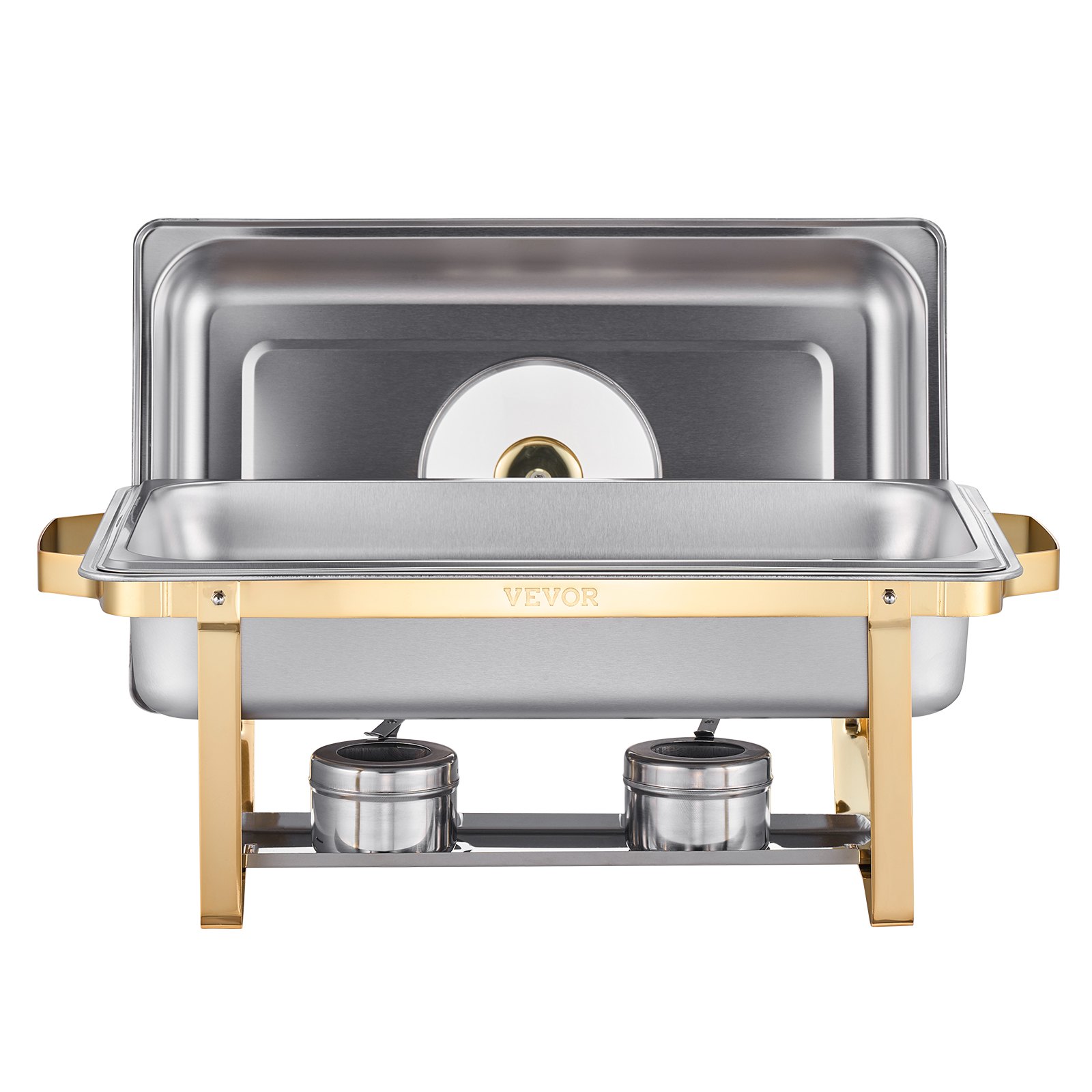 VEVOR 8 Qt Chafing Dish – 4 Pack Stainless Steel Buffet Set