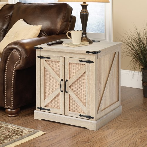 VEVOR Rattan Coffee Table, Rectangle 2-Tier PE Rattan Farmhouse End ...