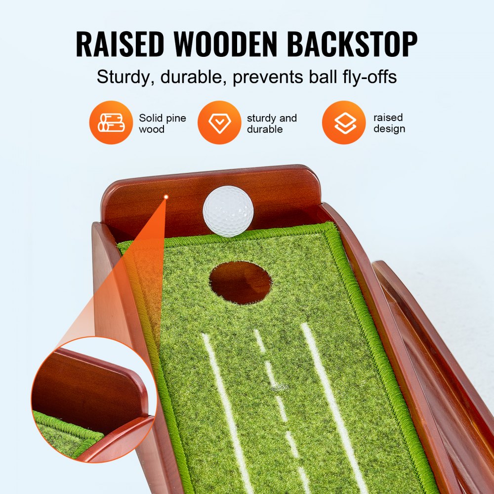 VEVOR Golf Putting Mat Indoor Golf Putting Green Golf Training Practice ...