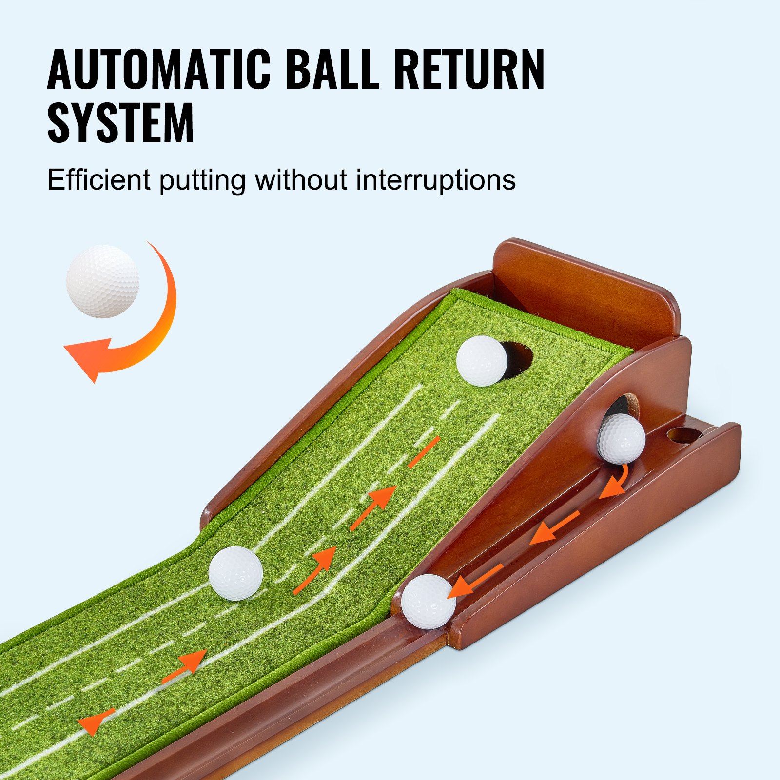 VEVOR Golf Putting Mat Indoor Golf Putting Green Golf Training Practice ...