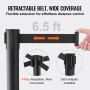 VEVOR Crowd Control Stanchions, 2-Pack Crowd Control Barriers, Carbon ...