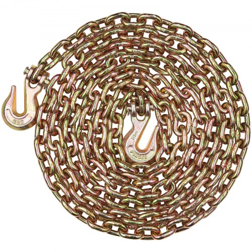 VEVOR G80 Transport Binder Chain, 5/16" x 14.2' Tow Chain with Clevis ...