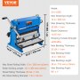 VEVOR Sheet Metal Brake, 12-inch, 3-In-1 Combination Shear Brake Roll ...