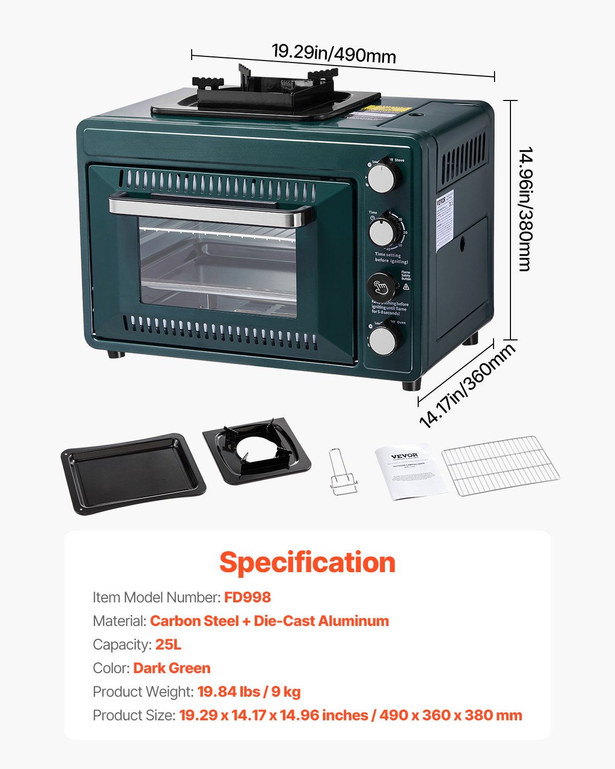 VEVOR Outdoor Stove and Oven – Outdoor Cooking Made Easy