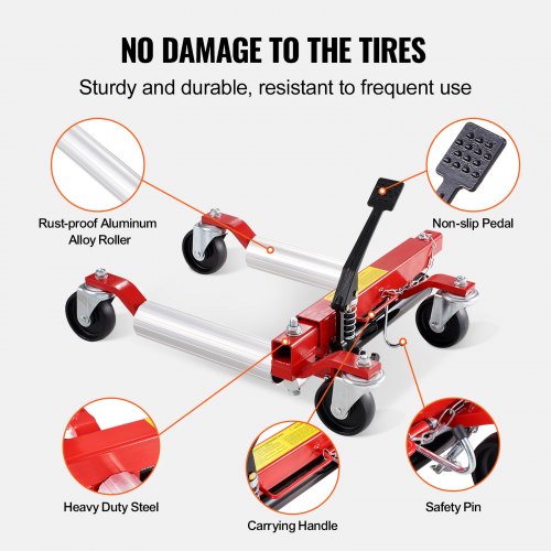 VEVOR Wheel Dolly Heavy Duty Vehicle Positioning Tire Car Lifter ...