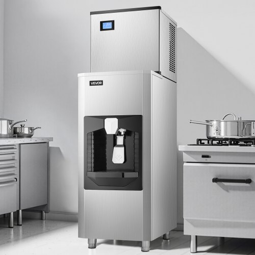 VEVOR Commercial Ice Maker, 300 Lbs/Day Ice Maker Machine, 180 Lbs ...