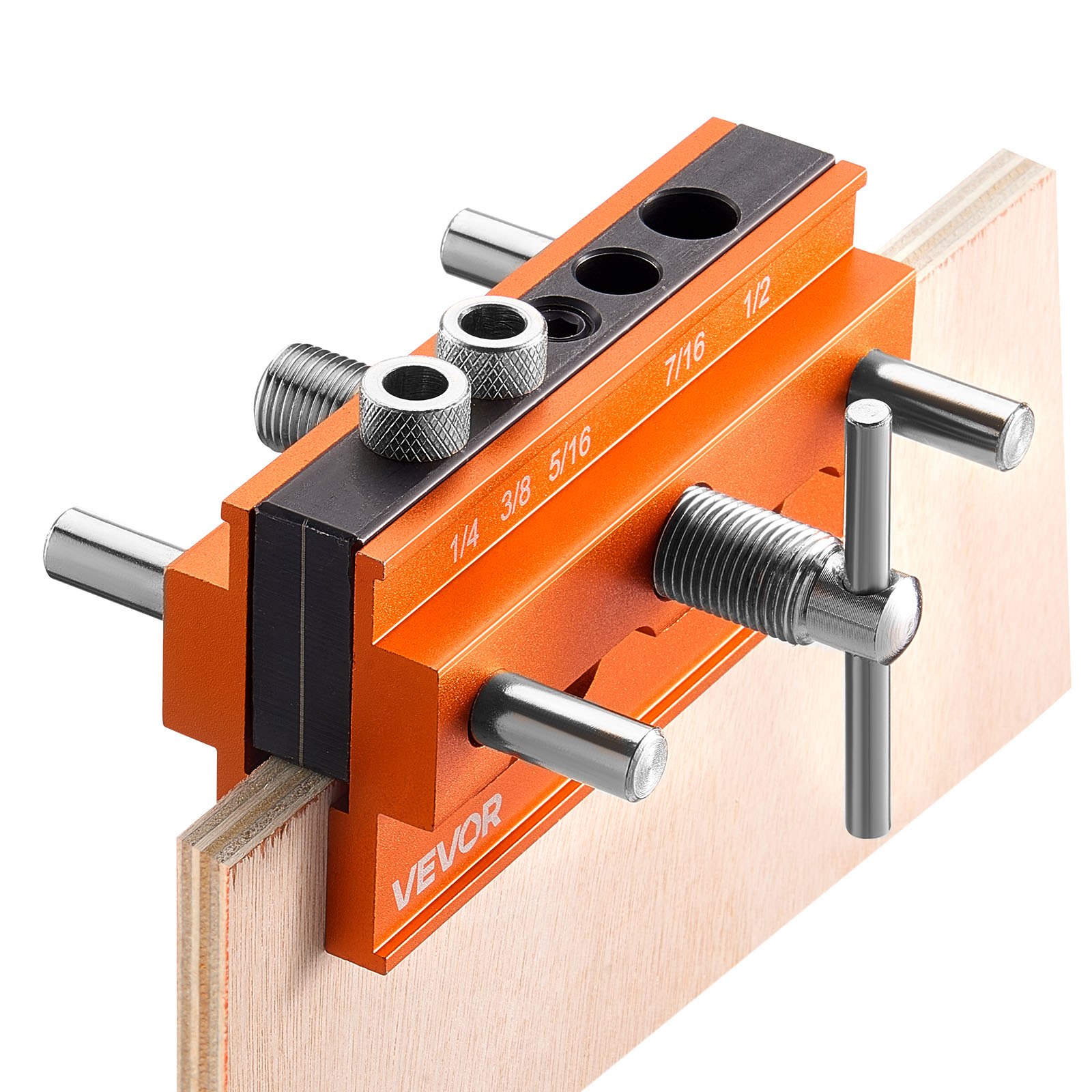 VEVOR Doweling Jig Kit, Self Centering Dowel Drill Jig for Straight ...