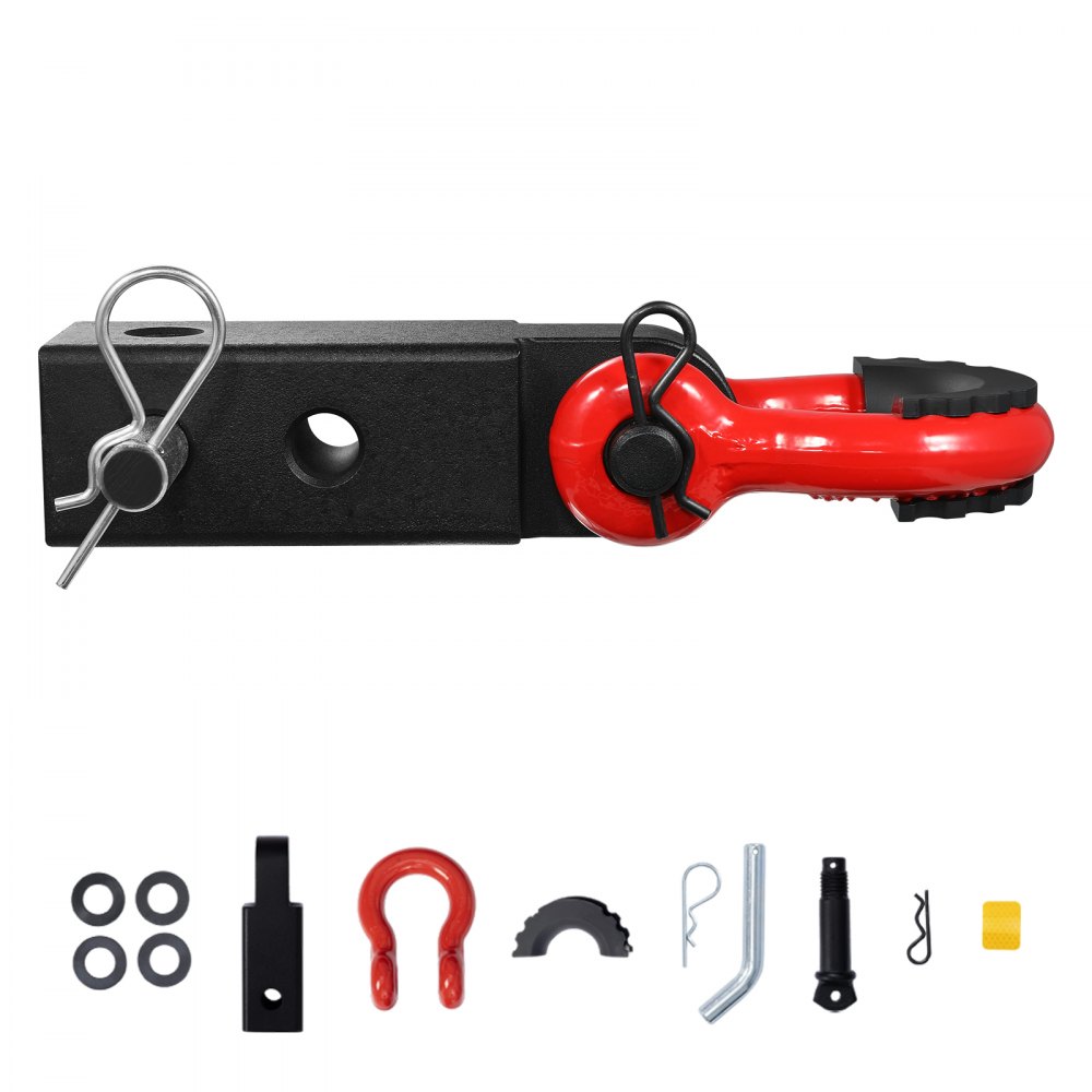 VEVOR Shackle Hitch Receiver 2", 66000 lbs Breaking Strength, D Ring ...