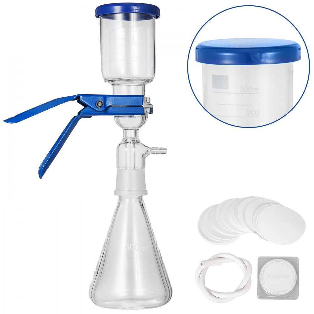 VEVOR Vacuum Filtration Apparatus Lab Filtration Apparatus 500ml ...