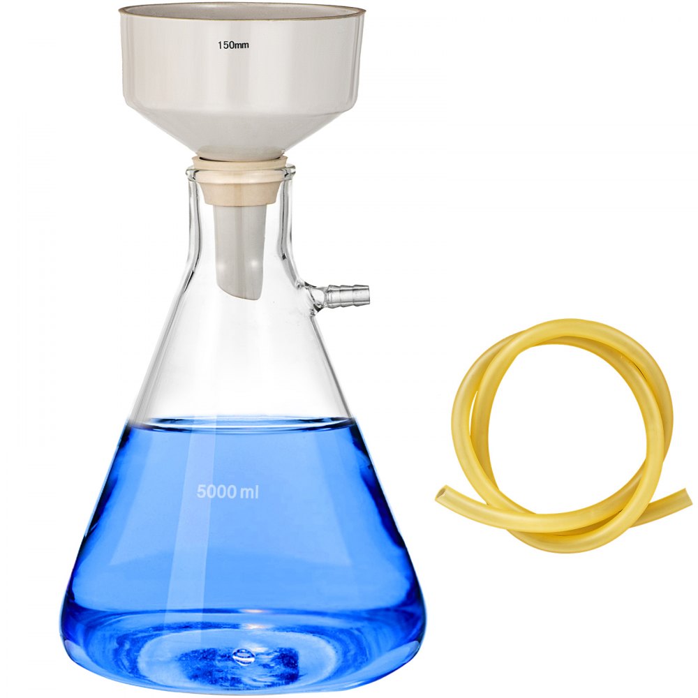 VEVOR Vevor Buchner Funnel Apparatus 5000 Ml Buchner Funnel Flask 150 ...