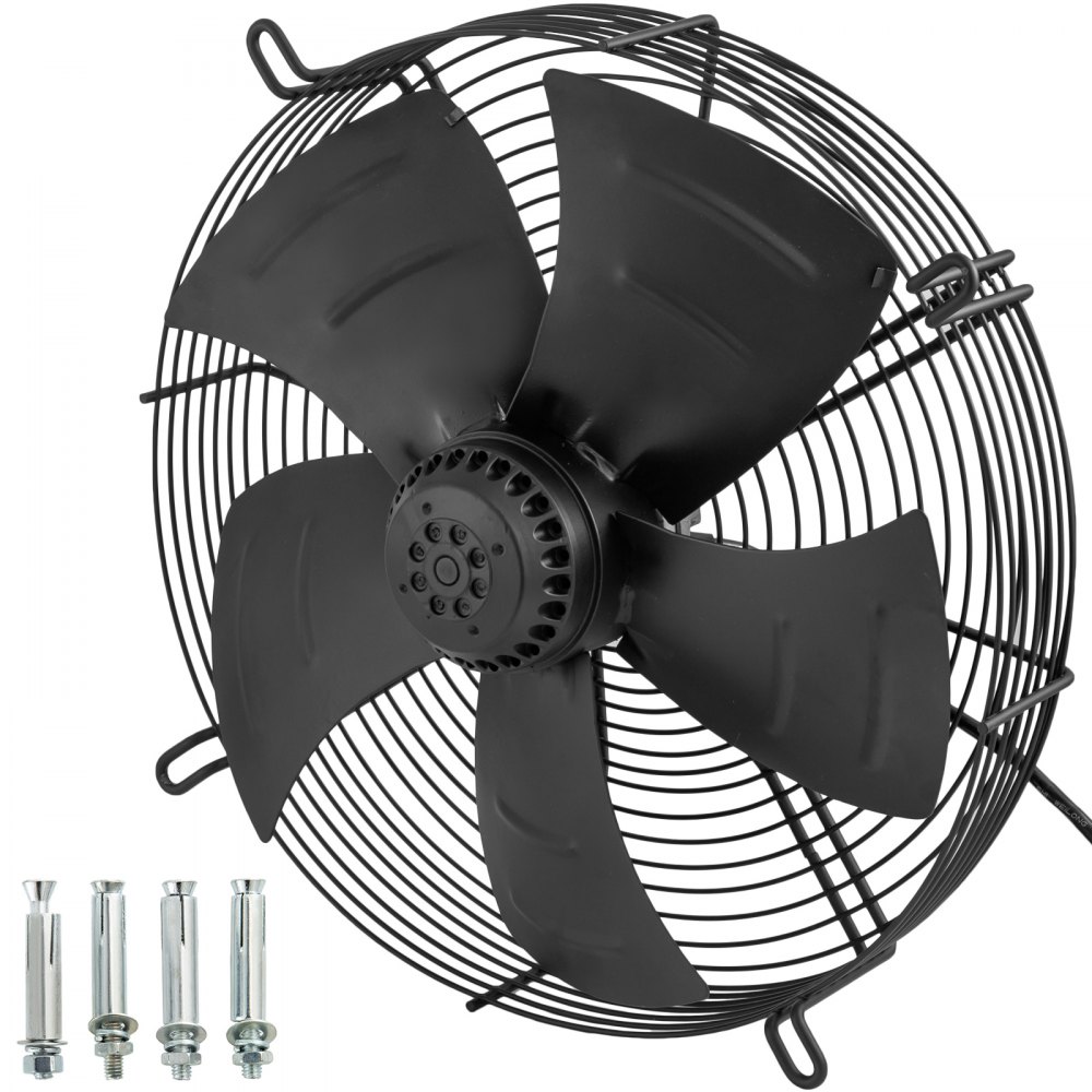 400mm Axial Fan Ventilation Extractor Fan 1ph 4 Pole 220V Industrial ...