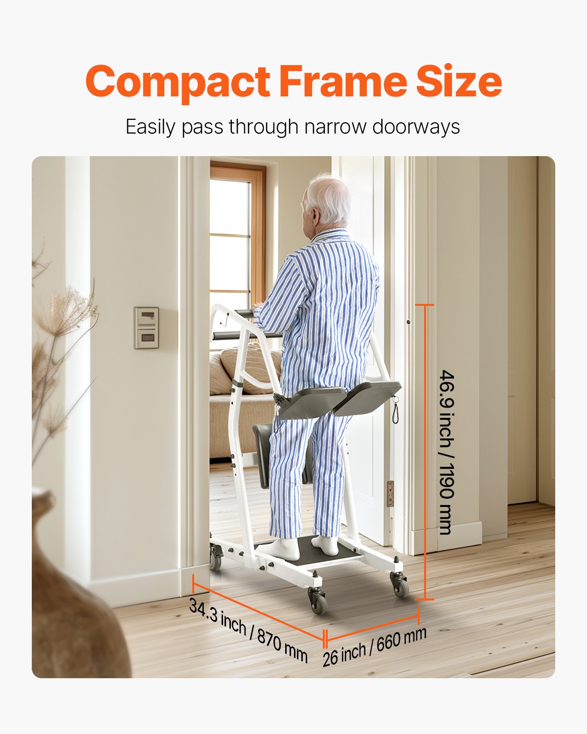 VEVOR Sit to Stand Machine – 400LB, Q235 Steel, 90° Flip