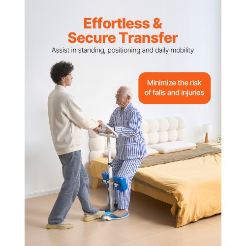 Sit to Stand Lift for Elderly with 360° Swivel Turner Standing Assist ...