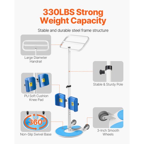 Sit to Stand Lift for Elderly with 360° Swivel Turner Standing Assist ...