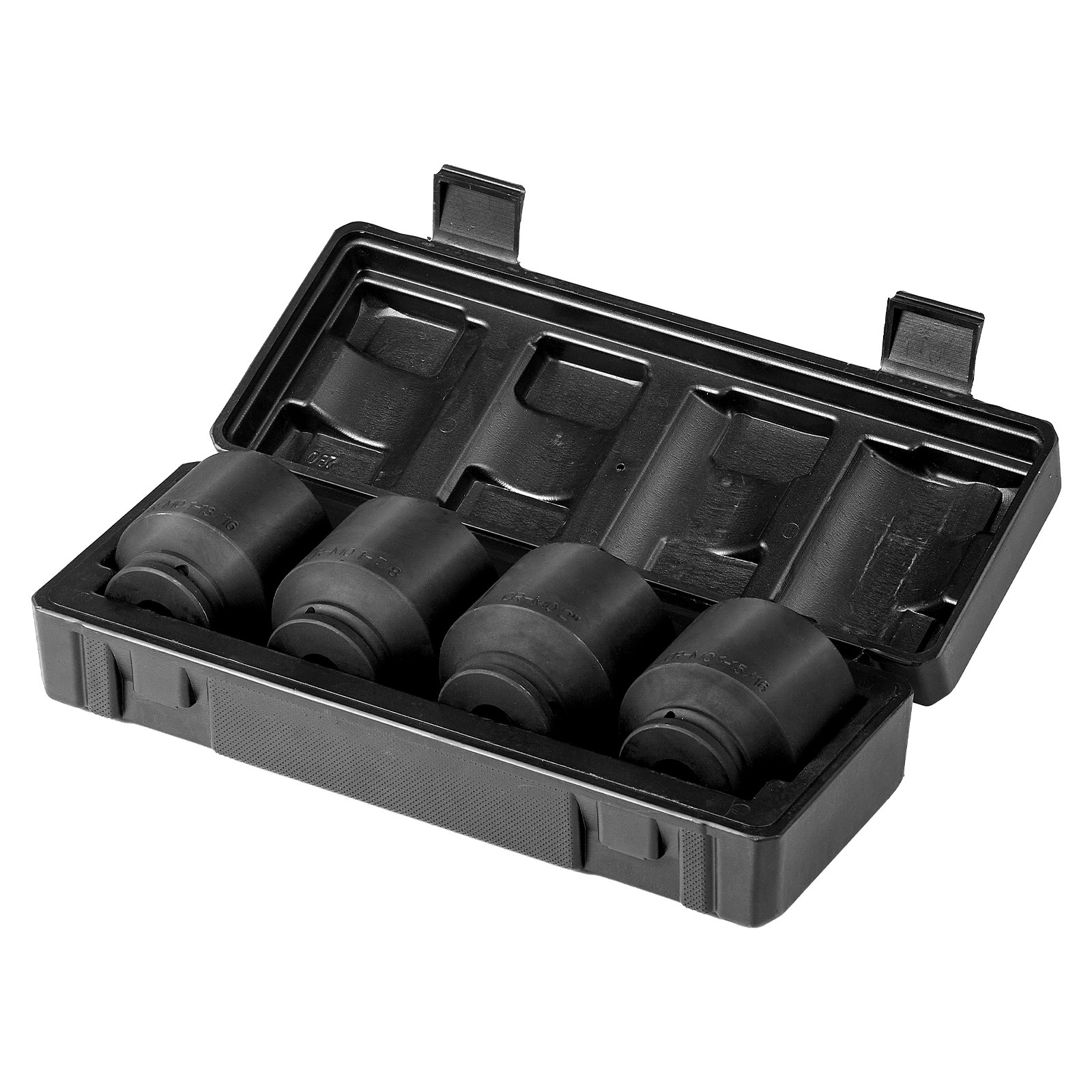 VEVOR Axle Nut Impact Socket Set, 1/2" Drive 6-Point 4-Piece SAE ...