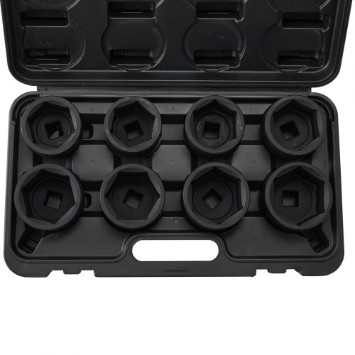 VEVOR Axle Nut Impact Socket Set 3/4" Drive 6-Point 8PCS SAE Spindle ...