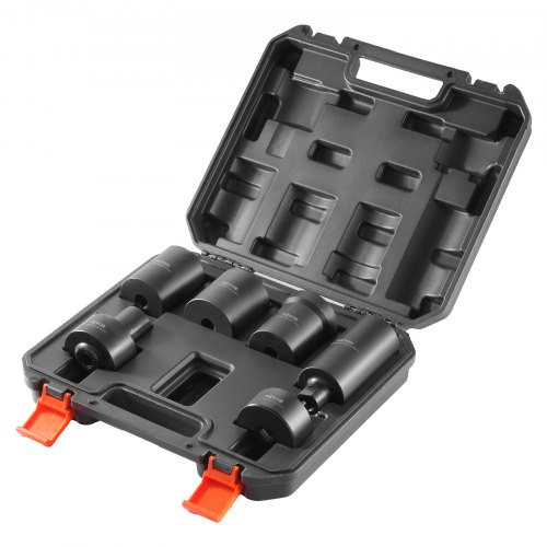 VEVOR Spindle Nut Socket Tool Kit, 1/2 inch Drive 6 Piece Axle Hub Nut ...