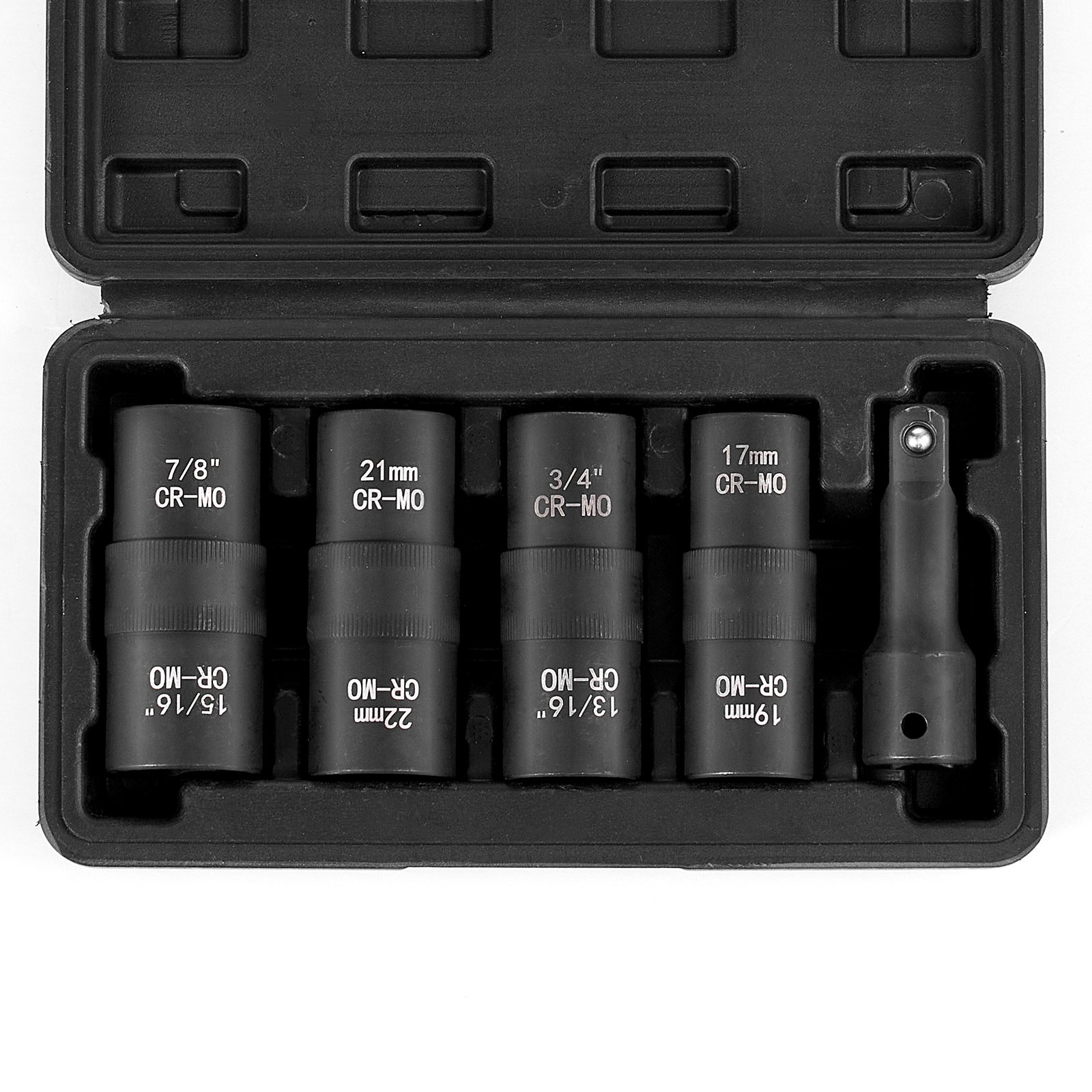 VEVOR Lug Nut Impact Socket Set, 1/2 inch Drive Metric and SAE 6-Point ...